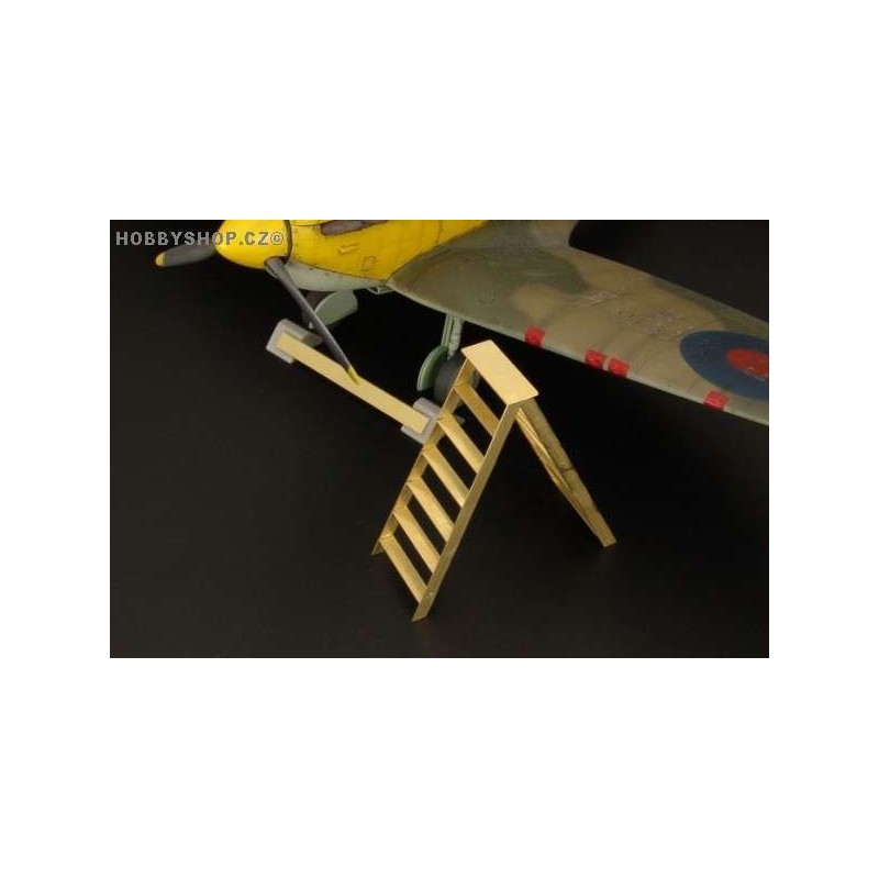 British wheel chock + ladder - 1/48 PE set - Hobbyshop.cz