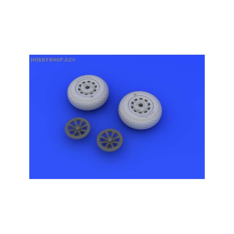P-51 wheels - 1/48 detail set - Hobbyshop.cz