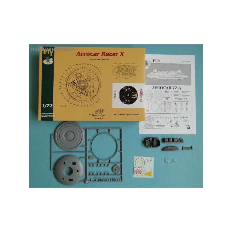 Avrocar Racer X (No. 70 Artillery models)) - 1/72 kit - Hobbyshop.cz