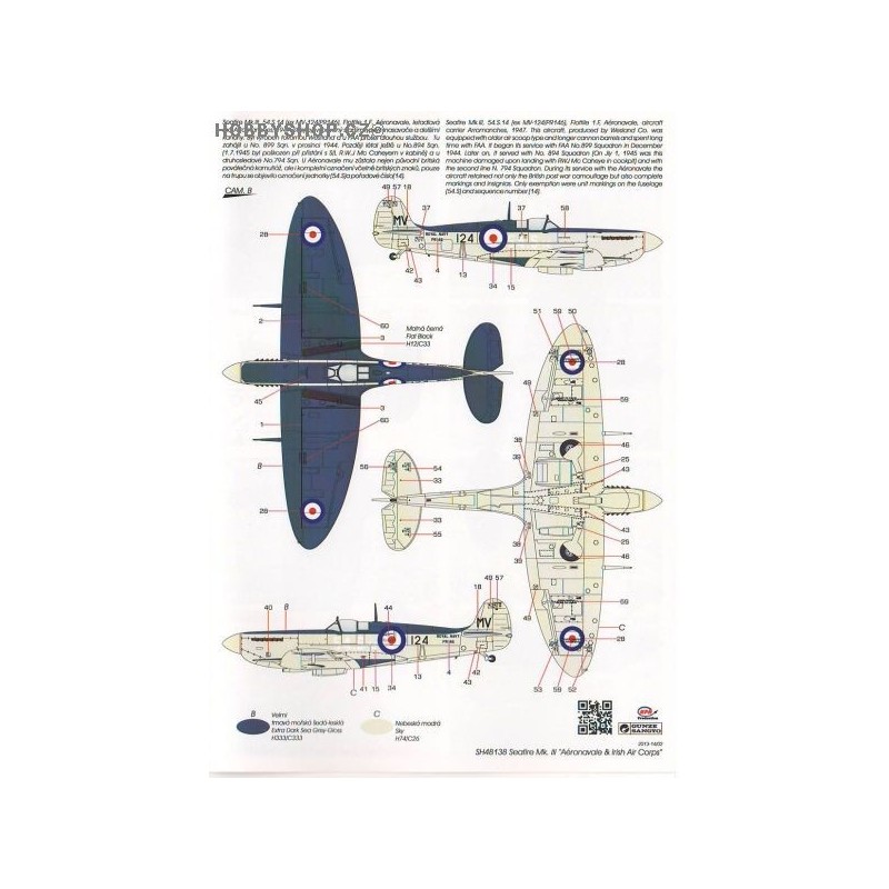Seafire Mk.III French Aéronavale & Irish Air Corps - 1/48 kit ...