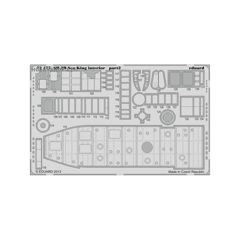 SH-3D Sea King interior S.A. - 1/72 painted PE set - Hobbyshop.cz