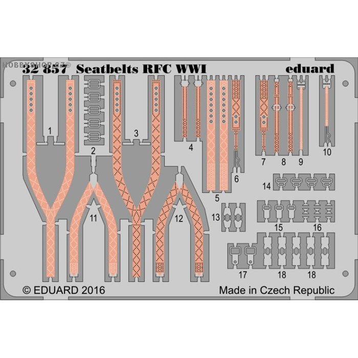 Seatbelts RFC WWI - 1/32 lept - Hobbyshop.cz
