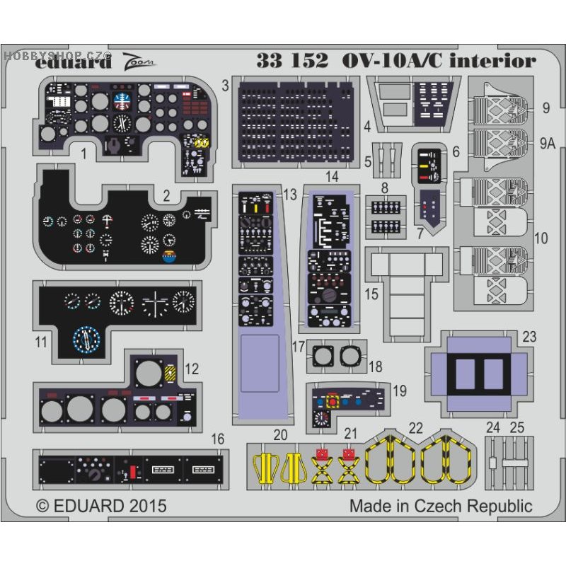 OV-10A/C interior - 1/32 PE set - Hobbyshop.cz