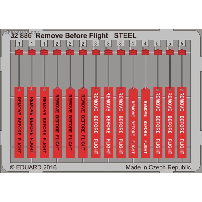 Remove Before Flight STEELLimited - 1/32 PE set - Hobbyshop.cz