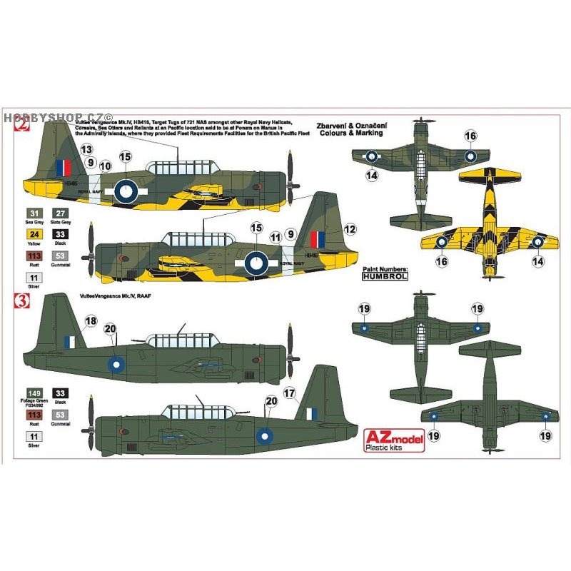 Vultee Vengeance Mk.IV Limited - 1/48 kit - Hobbyshop.cz