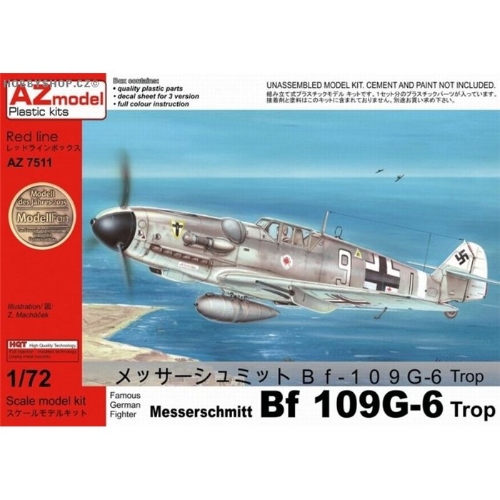 Bf 109G-6 Trop - 1/72 kit - Hobbyshop.cz