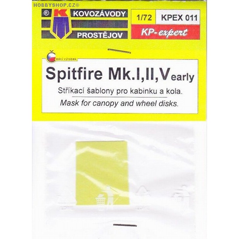 Spitfire Mk.I,II,V Early - 1/72 mask - Hobbyshop.cz