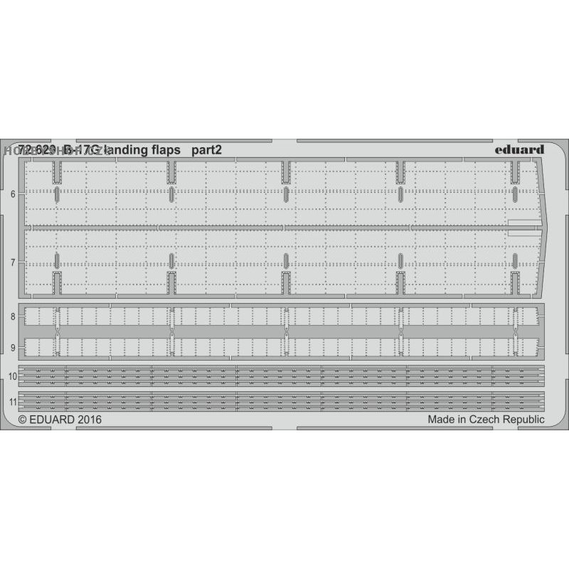 B-17G landing flaps - 1/72 PE set - Hobbyshop.cz