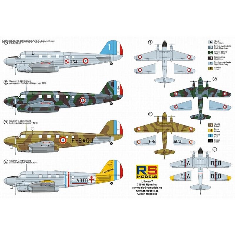 Caudron C-445 Goeland - 1/72 kit - Hobbyshop.cz