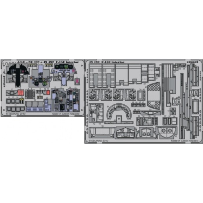 F-15E interior S.A. - Painted - 1/48 PE set - Hobbyshop.cz
