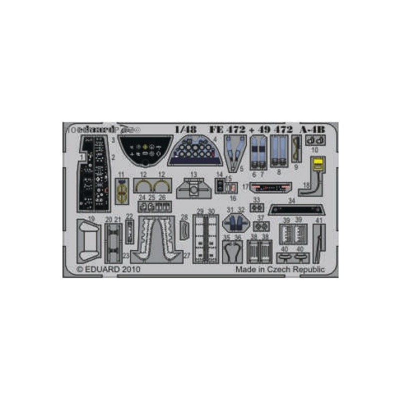A-4B S.A. - Painted - 1/48 PE set - Hobbyshop.cz