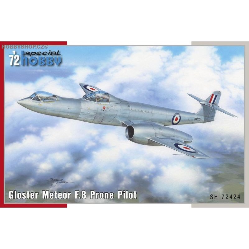 Gloster Meteor F.8 Prone Pilot - 1/72 kit - Hobbyshop.cz
