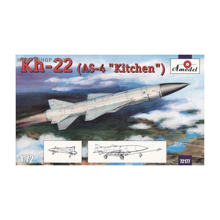 Kh-22 (AS-4 Kitchen) Missile - 1/72 kit - Hobbyshop.cz