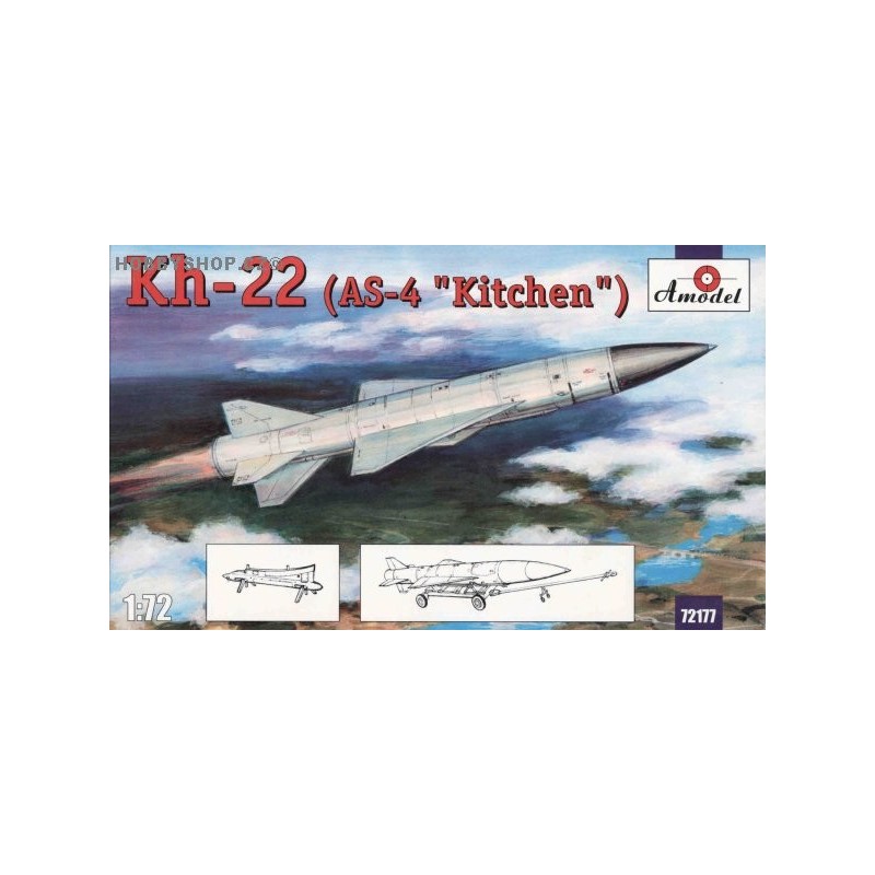Kh-22 (AS-4 Kitchen) Missile - 1/72 kit - Hobbyshop.cz