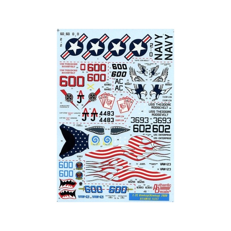 E-2C Hawkeye/Hawkeye 2000 Atlantic - 1/48 decal - Hobbyshop.cz