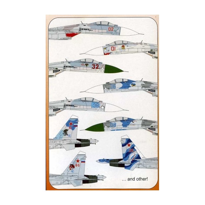 Su-27/Su-33 Flanker B/D, Pt.1 - 1/72 decal - Hobbyshop.cz