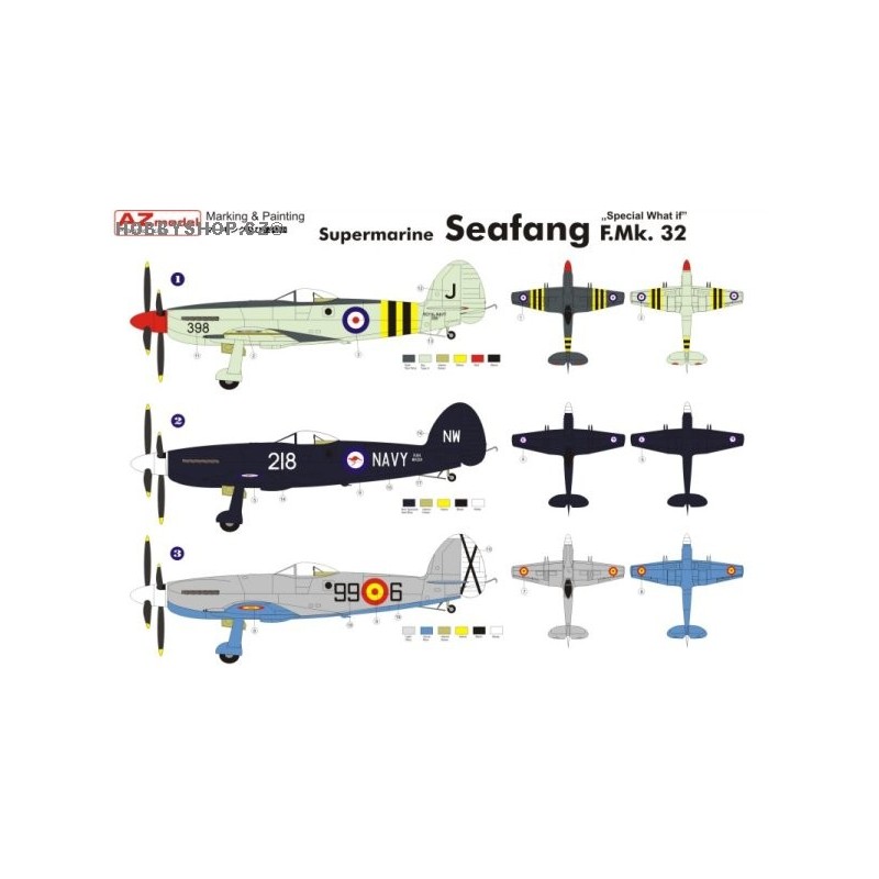 Supermarine Seafang Special What If - 1/72 kit - Hobbyshop.cz