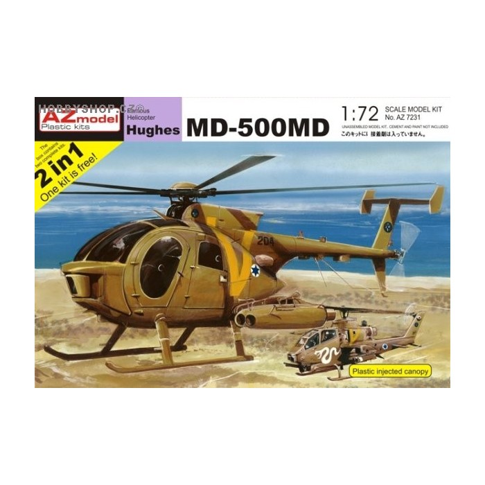 Hughes MD-500MD 2-in-1 - 1/72 kit - Hobbyshop.cz