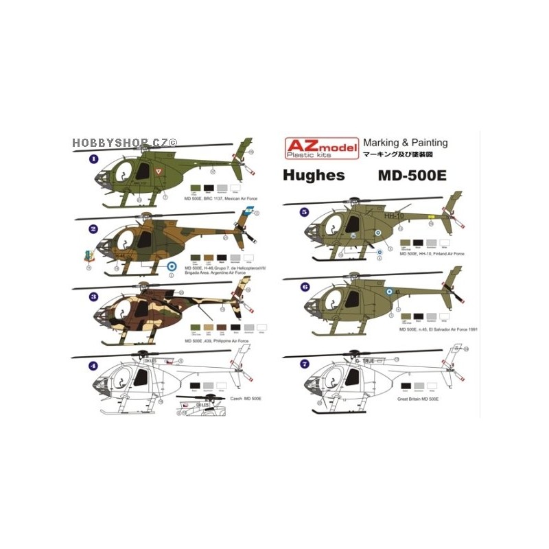 Hughes MD-500E 2-in-1 - 1/72 kit - Hobbyshop.cz