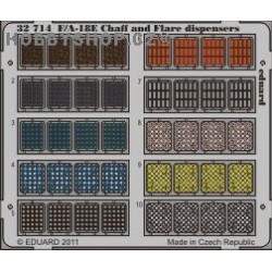 F/A-18 Chaff and Flare dispensers - 1/32 PE set - Hobbyshop.cz