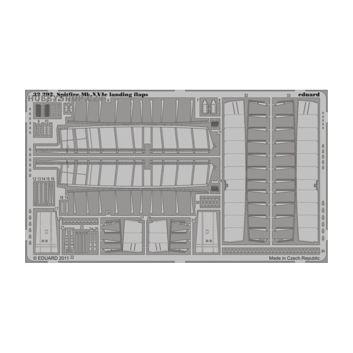 Spitfire Mk.XVIe landing flaps - 1/32 PE set - Hobbyshop.cz